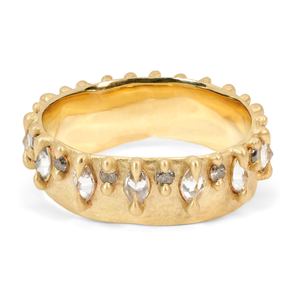 Grey Diamond Deema Ring | Polly Wales