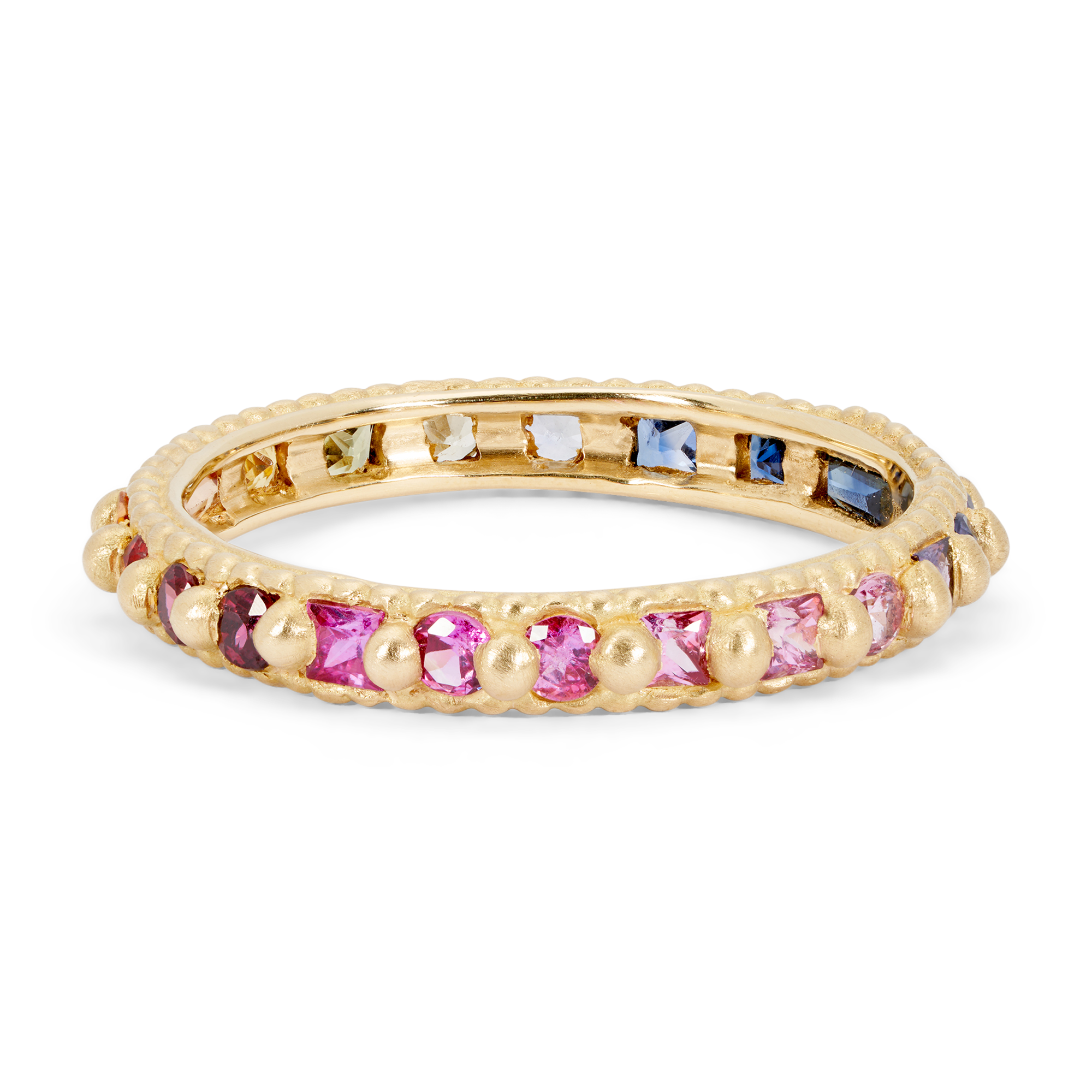 Rainbow Mixed Cut Ramona Ring | Polly Wales